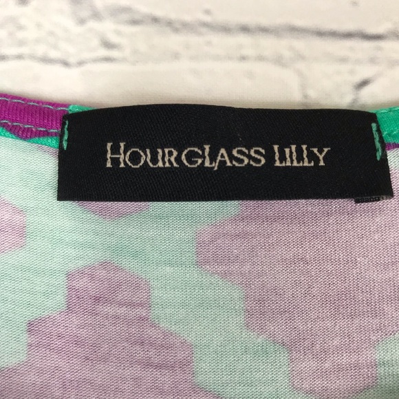 Hourglass Lilly | Tops | Hourglass Lilly Purple And Blue Tunic | Poshmark